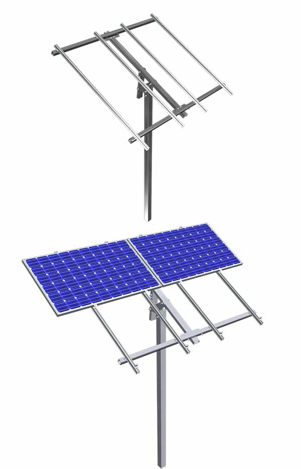 Ground Single Pole Solar Racking System | Mibet