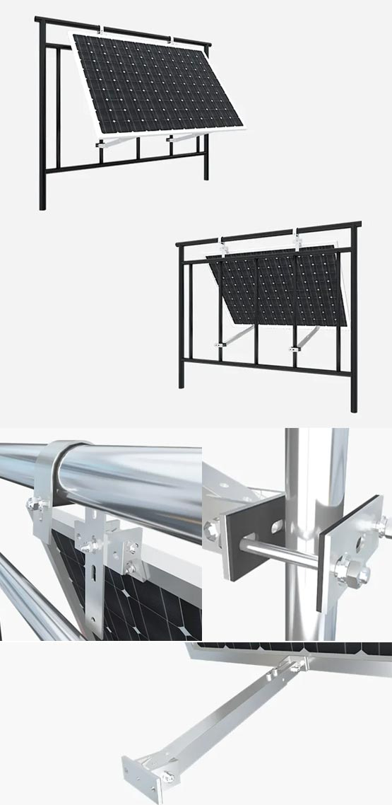 Balcony Railing Solar Panel Mounting Systems