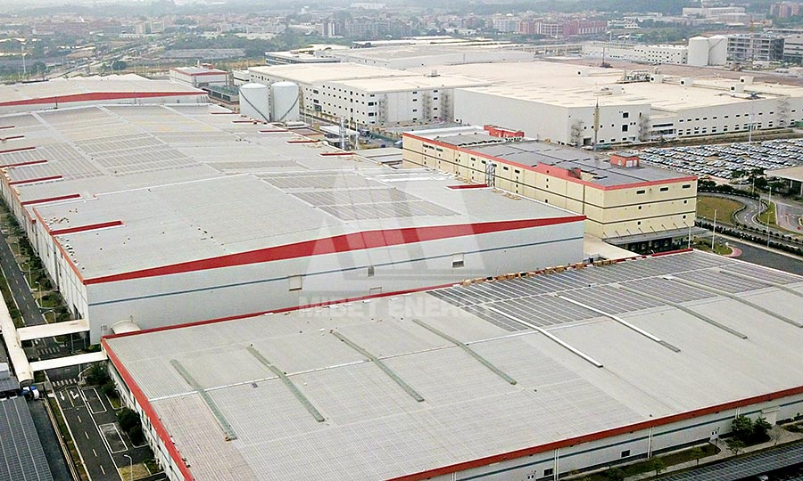 Guangzhou, China 12.5MW Flexible Module PV Racking | Mibet Energy